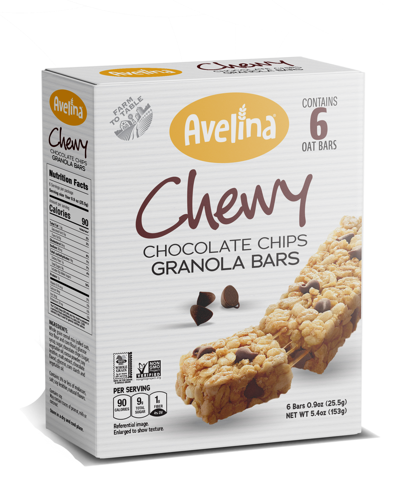 Chocolate Chips Oat Chewy Bars – Avelina